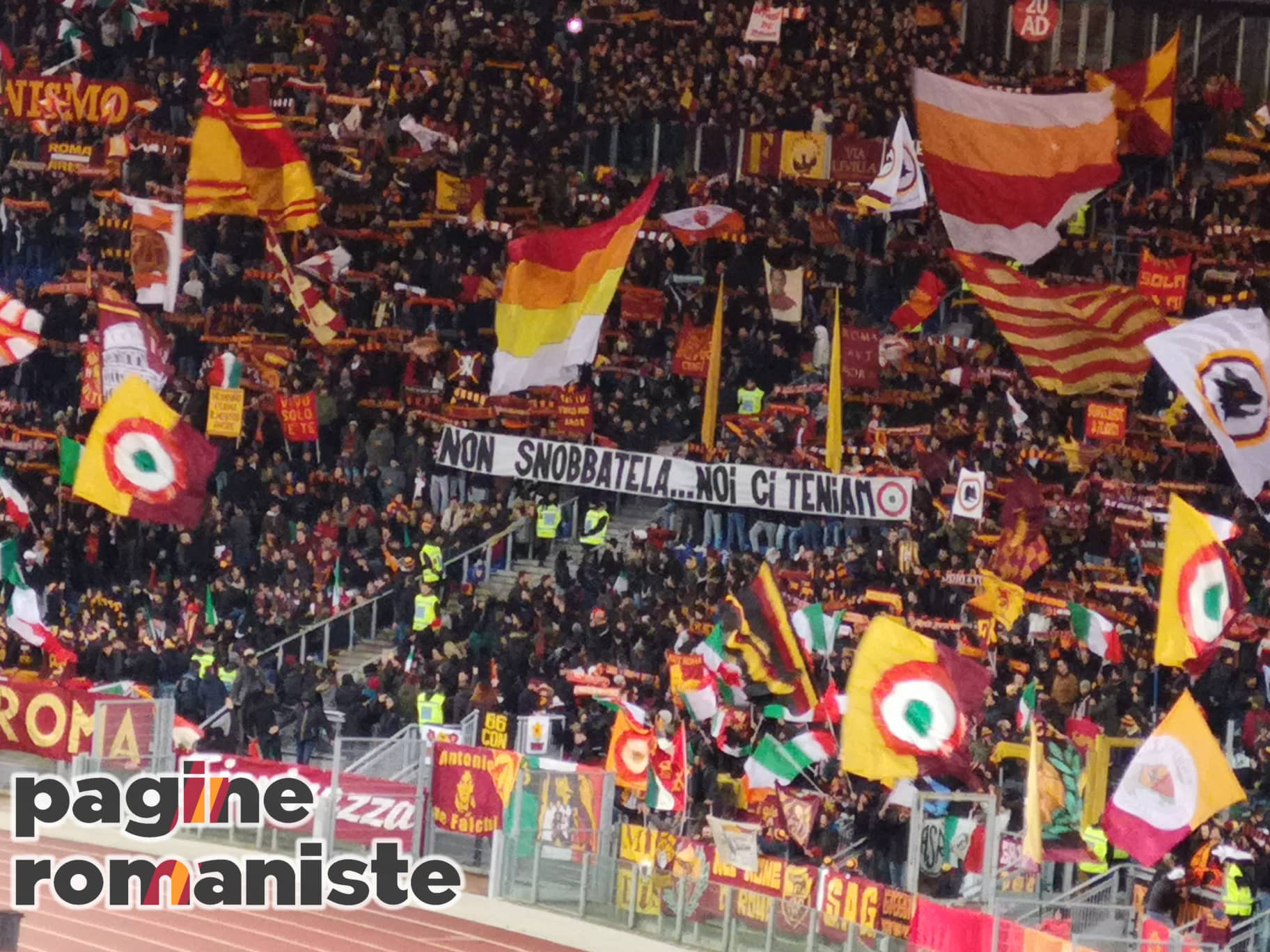 Roma-Virtus Entella, striscione in Curva Sud: "Non snobbatela, noi ci ...